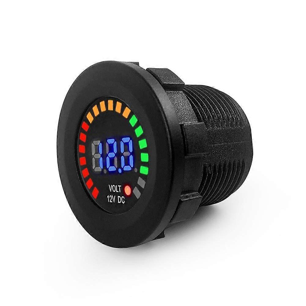Voltmeter Tester, Motorcycle Car Voltmeter, 12V with LED Digital ...