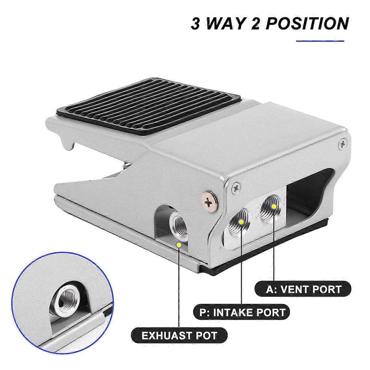 Pneumatic Foot Pedal Momentary 3 Way 2 Position Nonslip Pressure ...