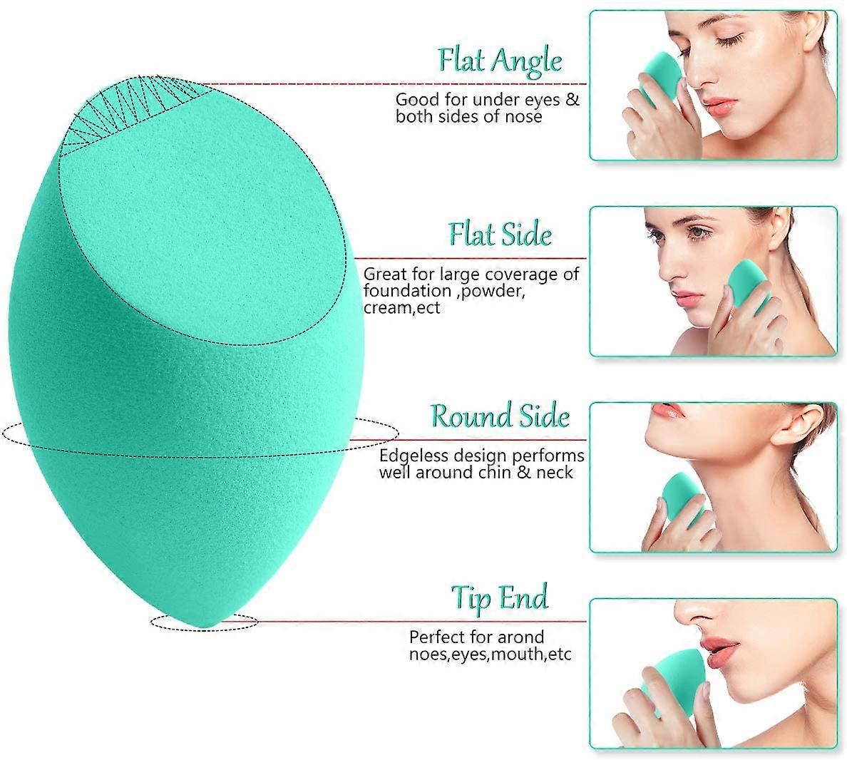 Makeup Sponge Puff Makeup Blending Sponge Makeup Blender Foundation Sponge Concealer Sponge ...