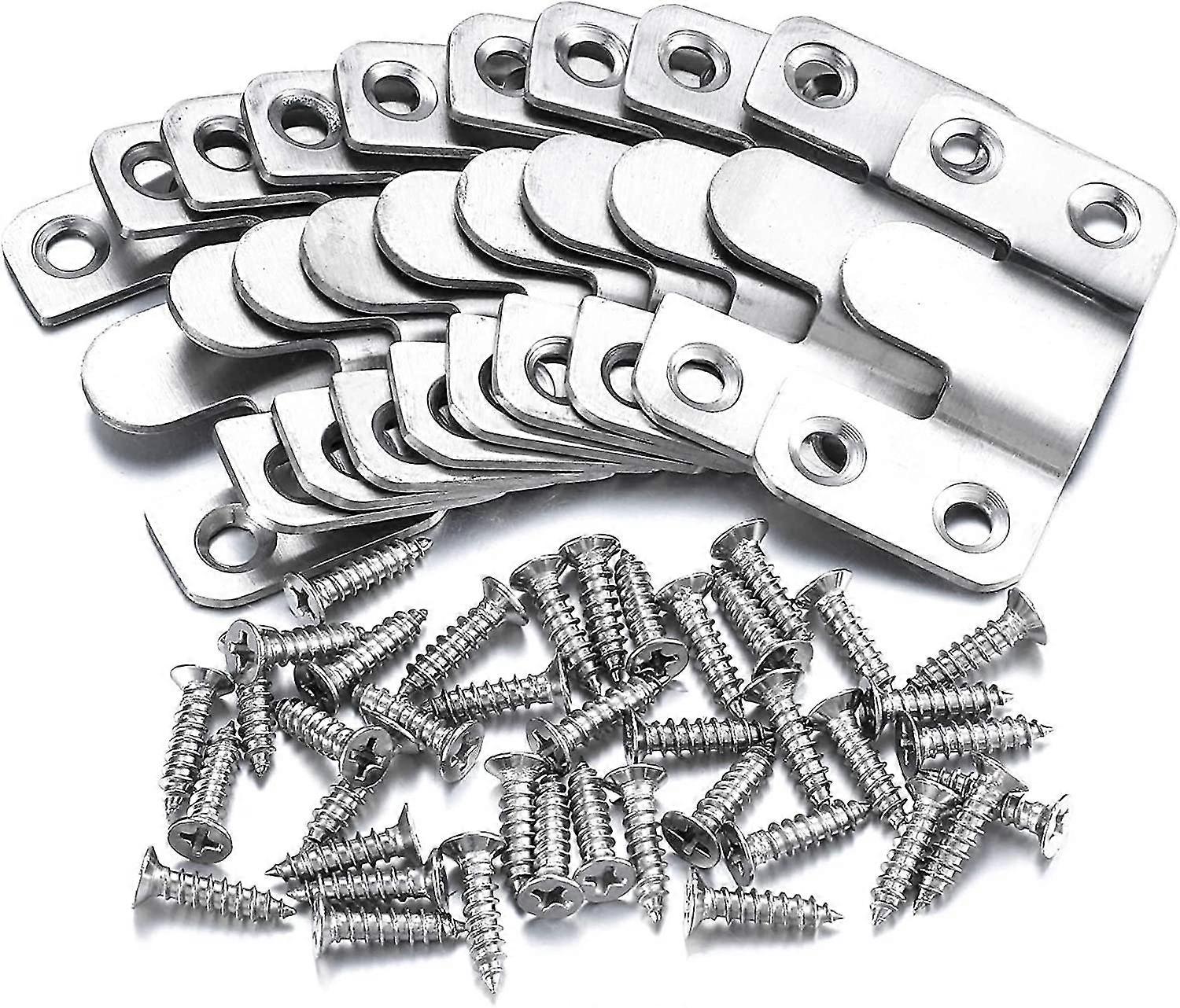 10 Pieces Concealed Flush Mount Bracket, Heavy Duty Interlocking ...