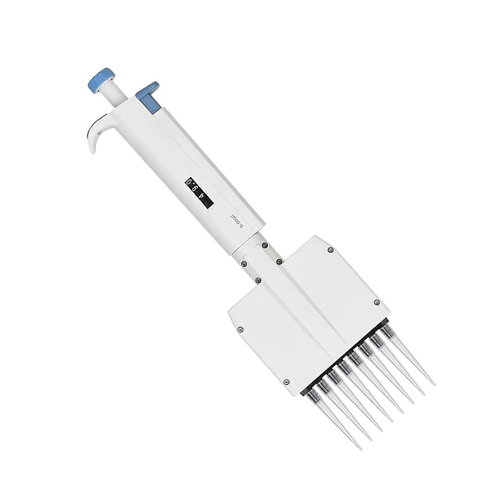 8‑Channel 5‑50μl Vraiable Volume Manual Adjustable Mechanical Pipette ...
