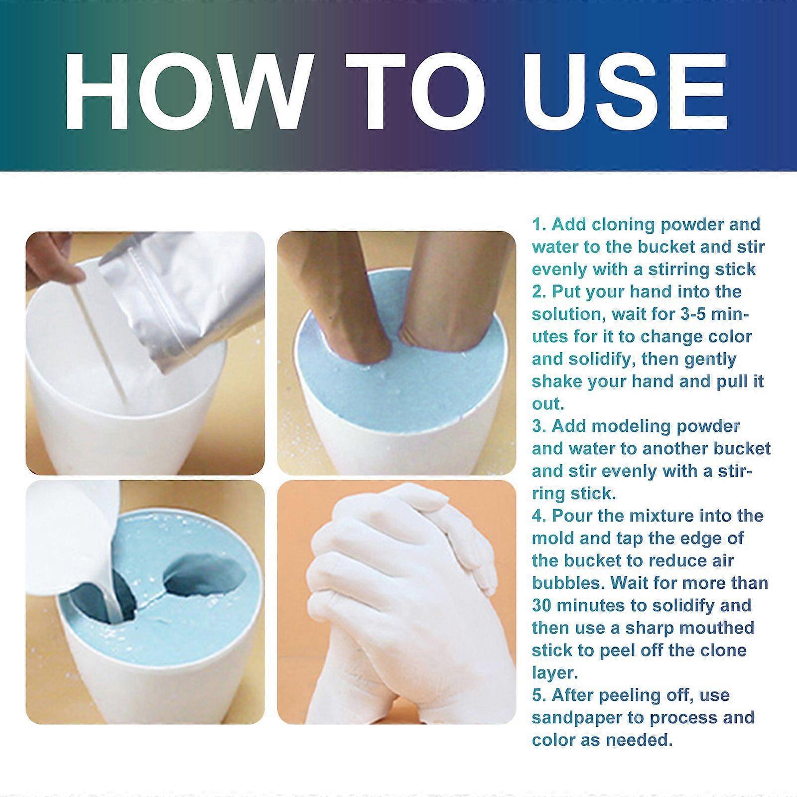 Dowmoon Keepsake Hands Plaster Statue Kit Creates 1 Life-Size Statue ...