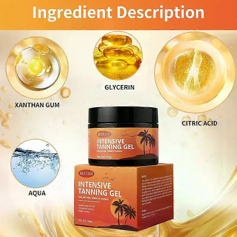 Intensive Tanning Gel, Tan Accelerator CreamFaster & Longer-lasting ...