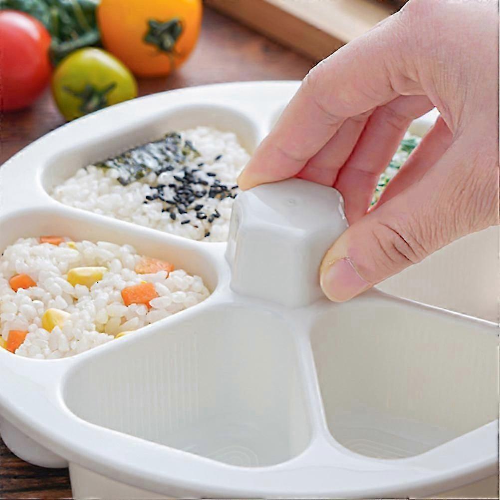 Rice Ball Making Tool Kitchen 6 Cavity Rice Ball Mold Home Sushi Making ...
