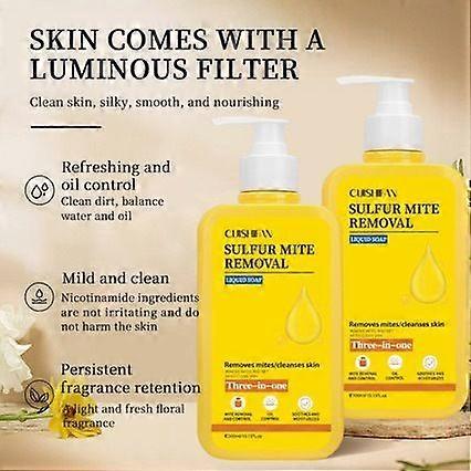 Sulfur Refreshing Shower Gel Against Body Odour & Acne, Antibacterial ...