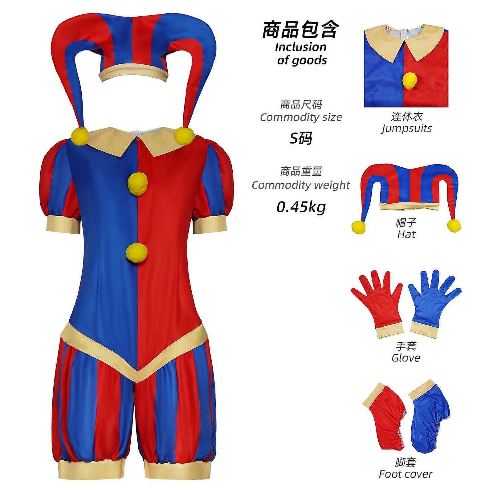 The Amazing Digital Circus Cosplay Jumpsuit Pomni Clown Role Play ...