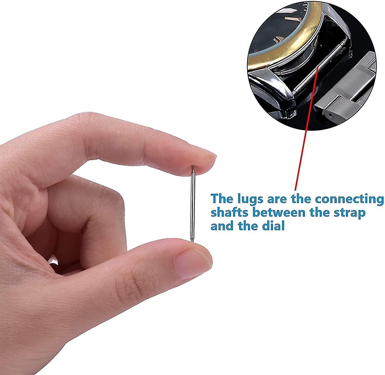 360pcs Watch Spring Bars, Watch Strap Pins, 1.5mm Axle Watch Strap ...