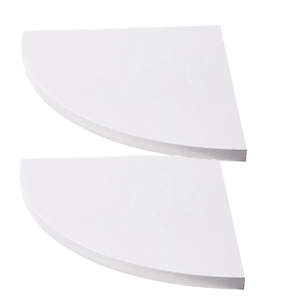 3pcs Wall Corner Shelves Triangle Fan Shape Storage Racks Wall-mounted ...