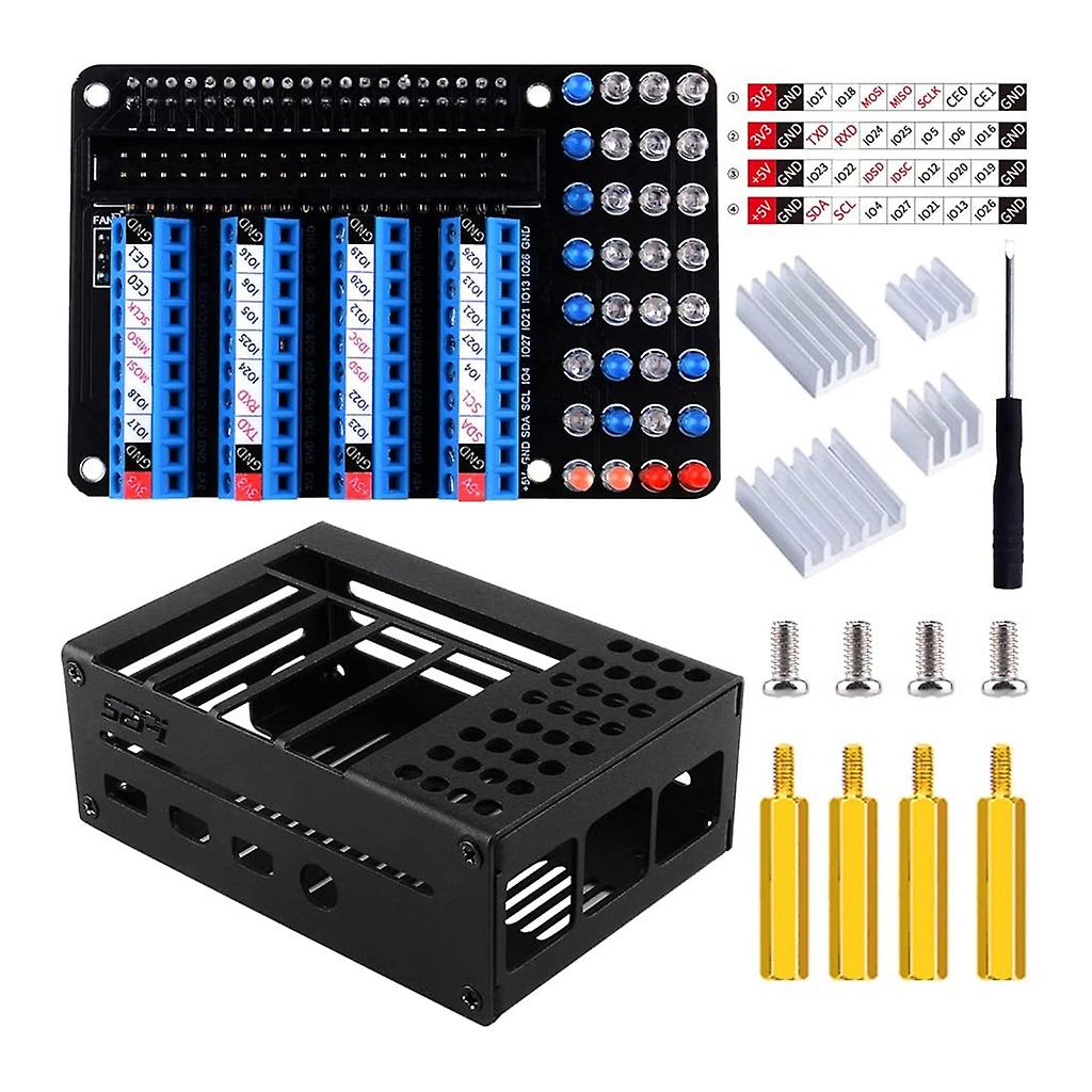 Raspberry pi 4B GPIO Işık Modülü Breakout Genişletme Kartı için Kasa ...