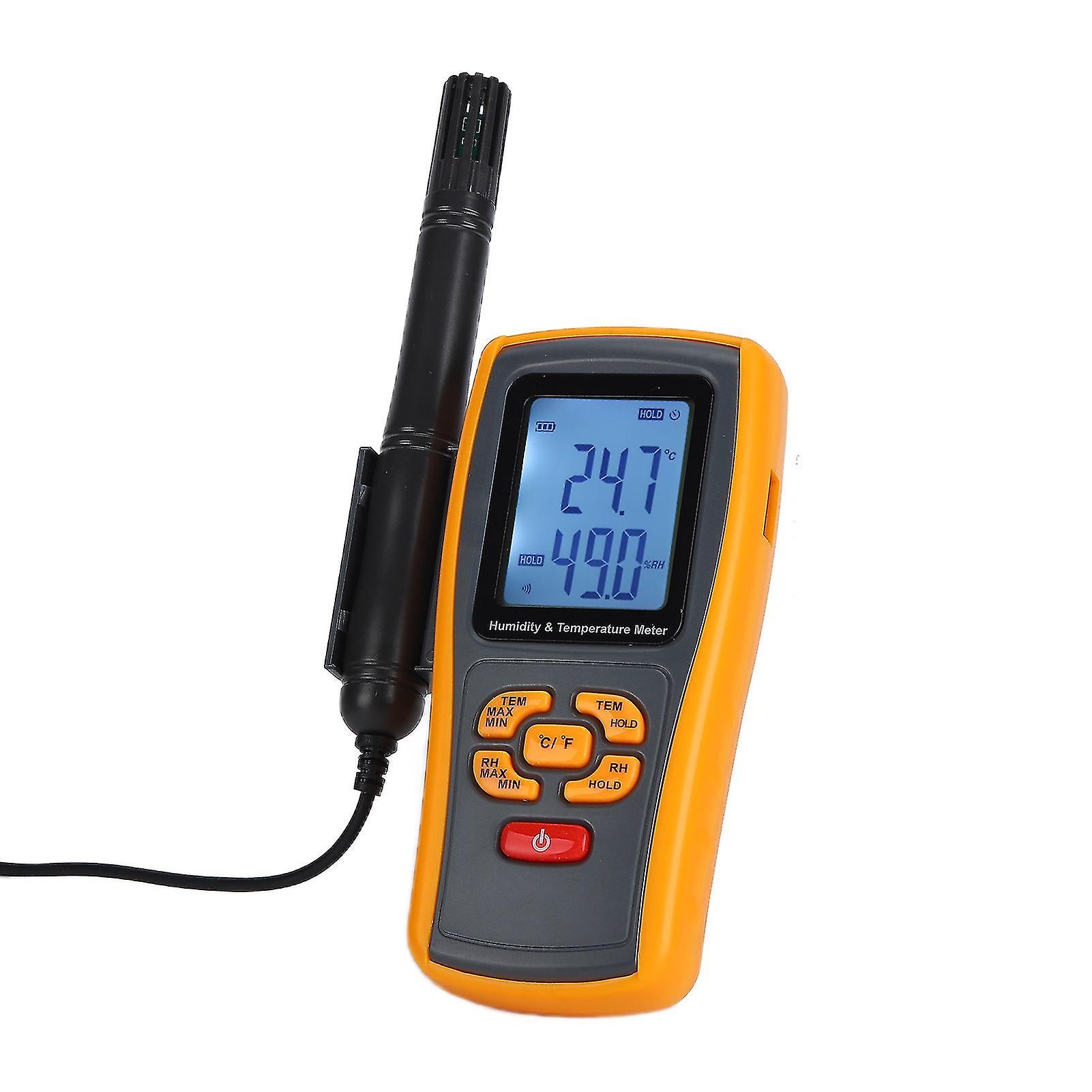 Electronic Thermometer Hygrometer Handheld Temperature Humidity Meter ...