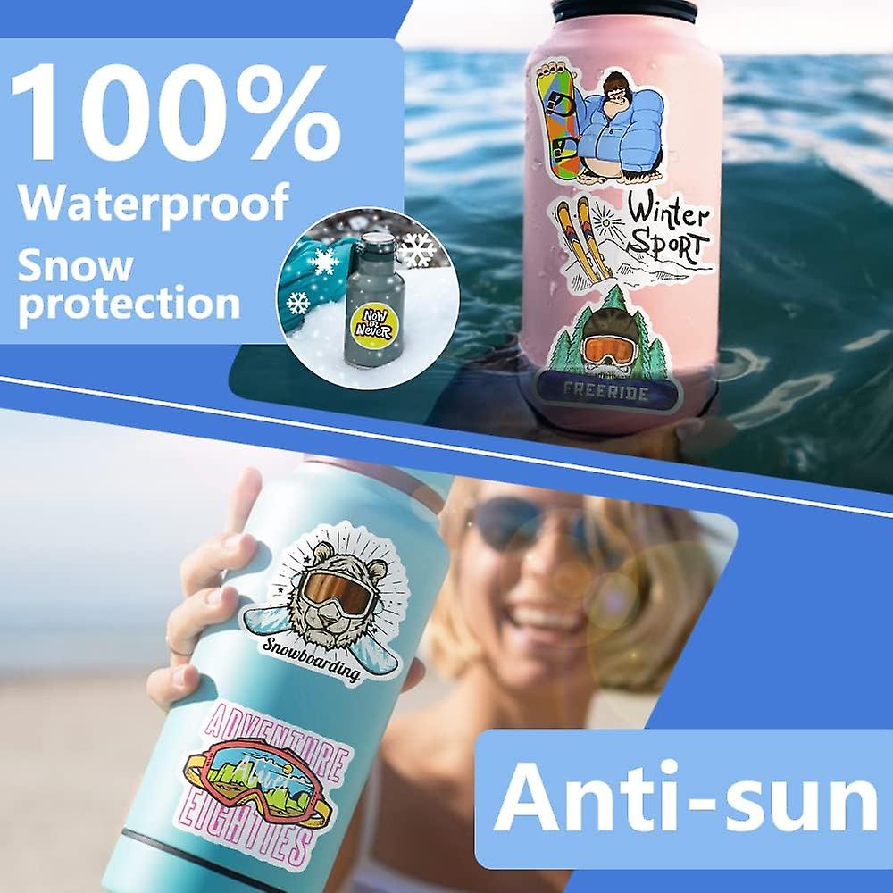 Ski Stickers for Snowboard Water Bottle Stickers for Boys Skiing Vinyl ...