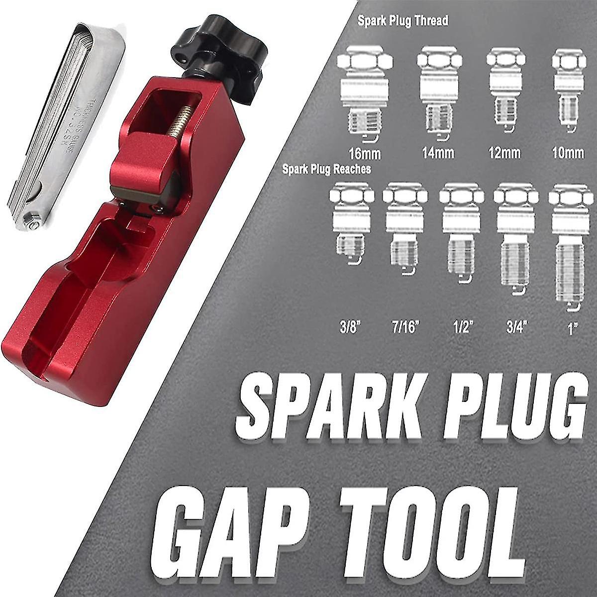 Plug Gap Tool Kit Compatible With Most 10mm 12mm 14mm 16mm Plugs,(red ...