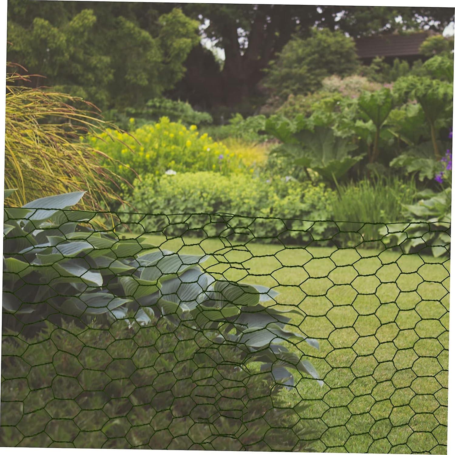 2 Pieces Hexagonal Barbed Wire Farm Wire Fence Poultry Wire Mesh Garden ...