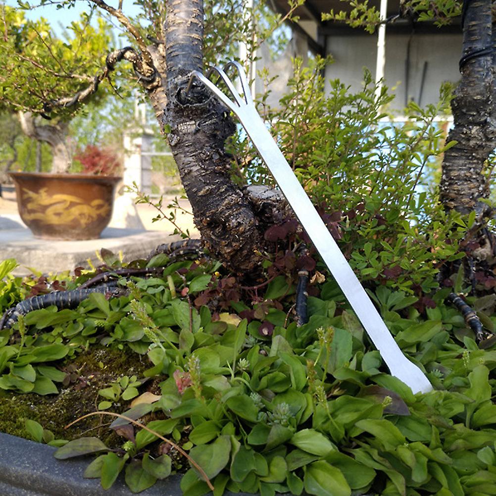 3 Tines Plants Rake Stainless Steel Gardening Rake with Ergonomic ...