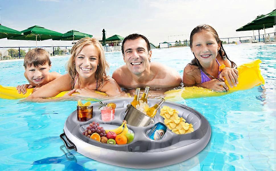 Inflatable Goblet Holder, 8 Hole Floating Pool Bar, Floating Pool Tray ...