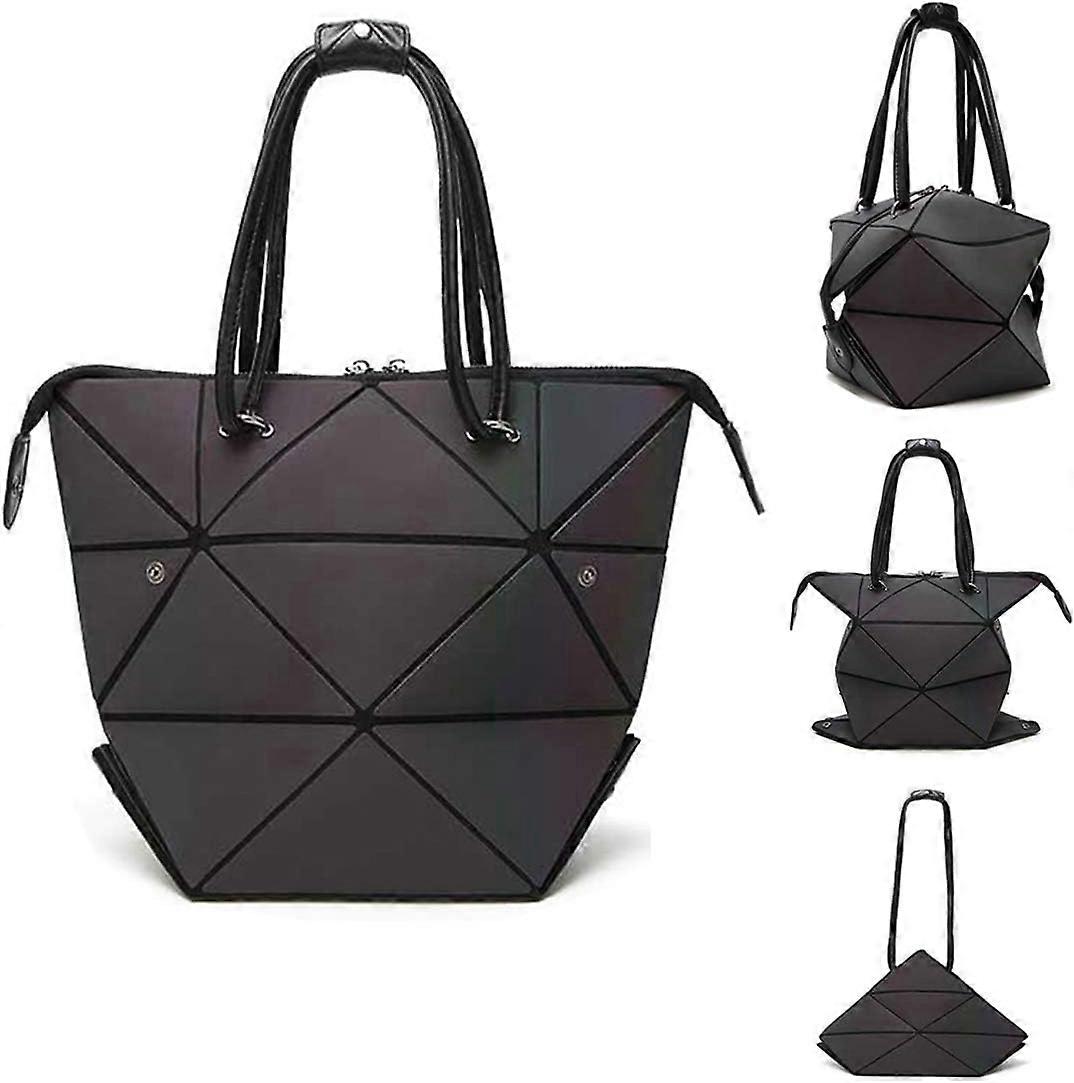 Holographic Geometric Handbag Unique Iridescent Interchangeable Tote ...