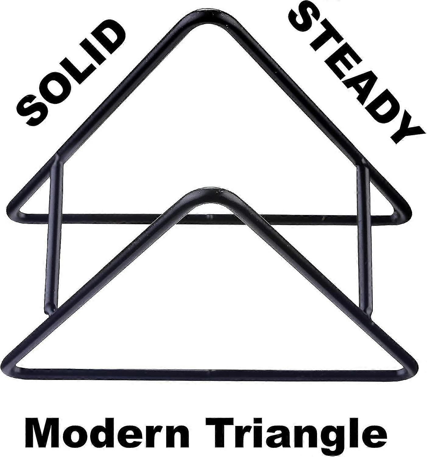 2pc Triangle Coaster Holder Black Iron Metal Holder Storage Caddy For ...