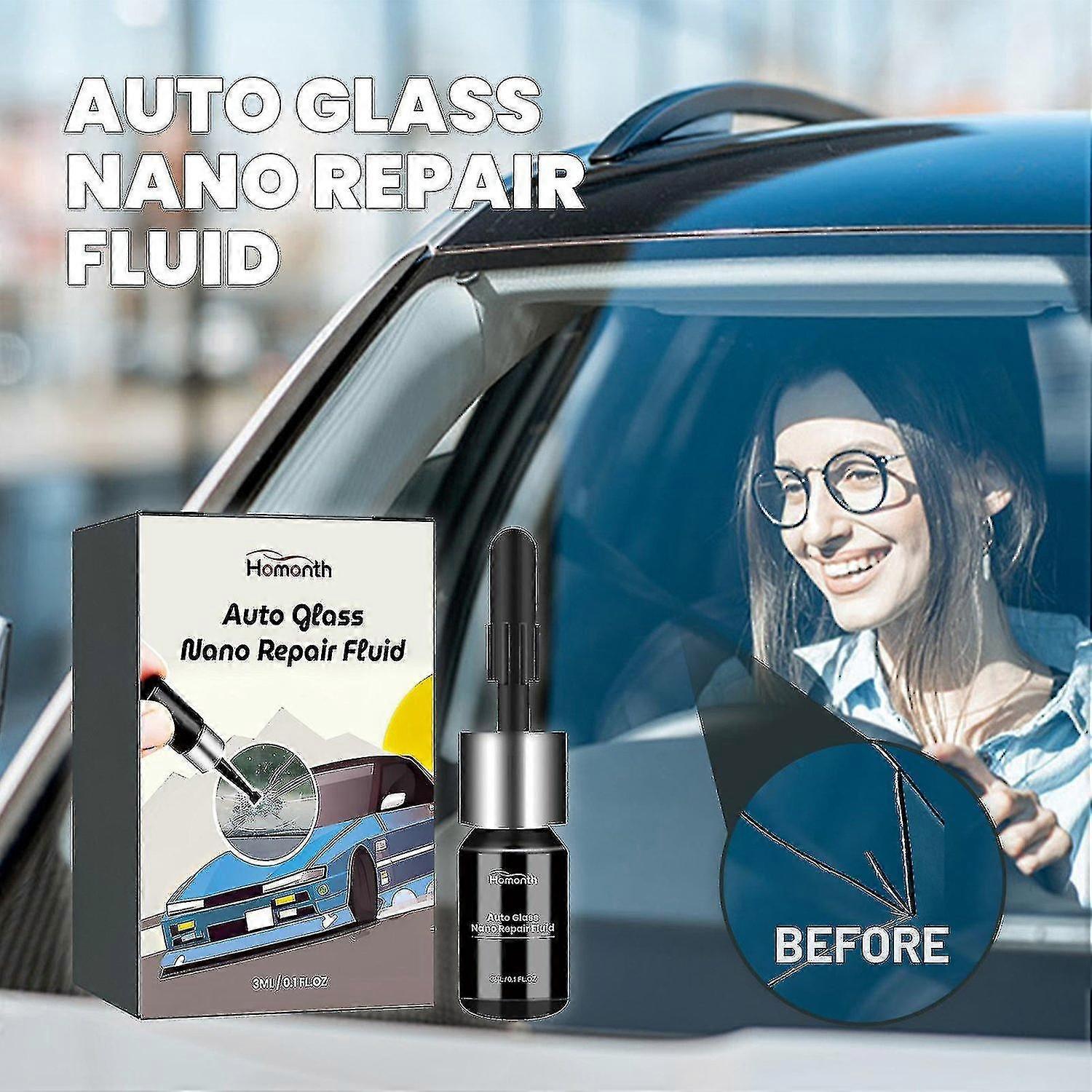 Windshield Repair Kit, Glass Repair Fluid Windshield Crack Repair Kit ...