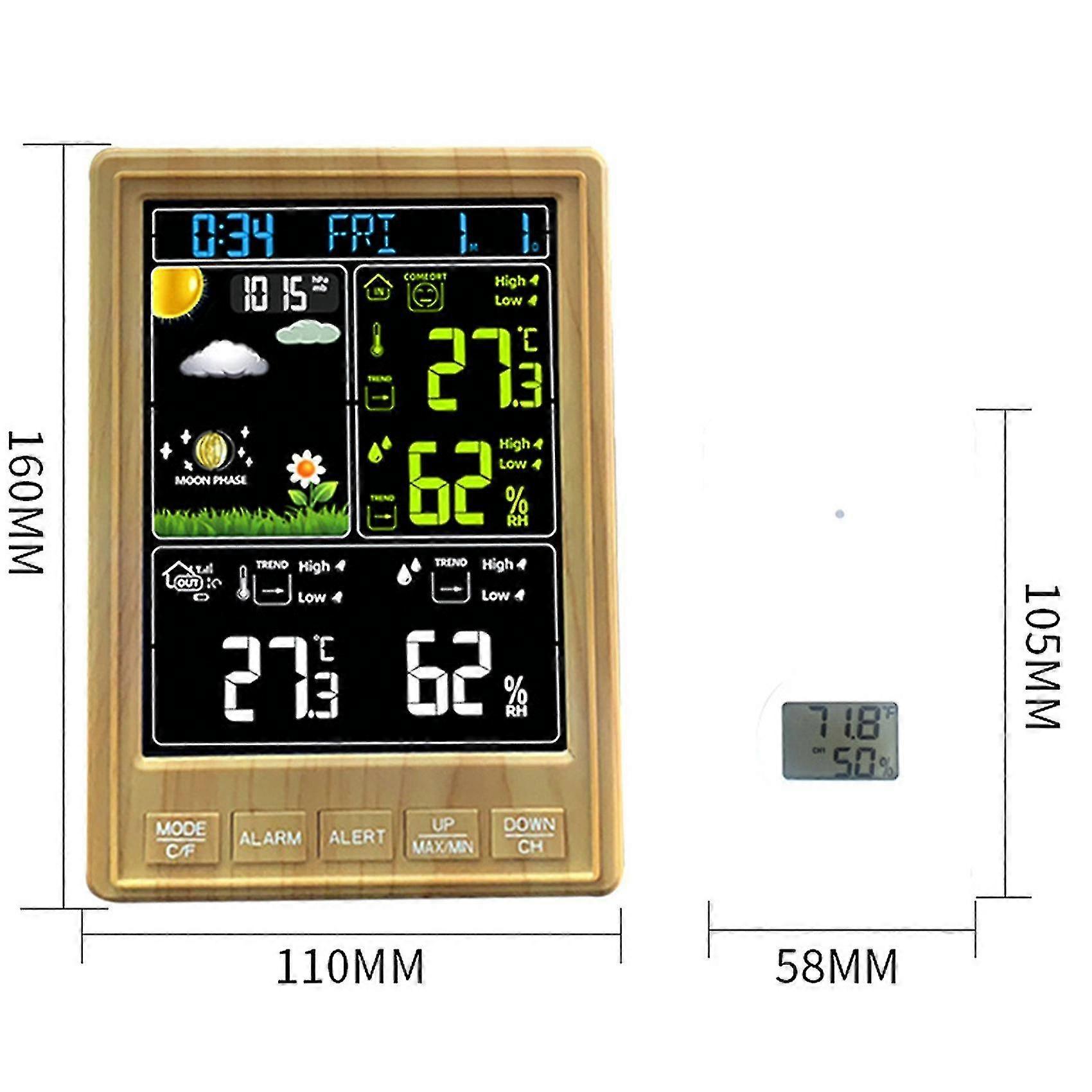 Weather Station Clocks With Temperature And Humidity Alarm Clock fq ...