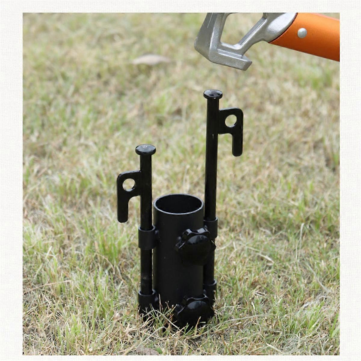 3PCS Awning Canopy Pole Fixed Tube Ground Bracket Windproof Adjustable ...