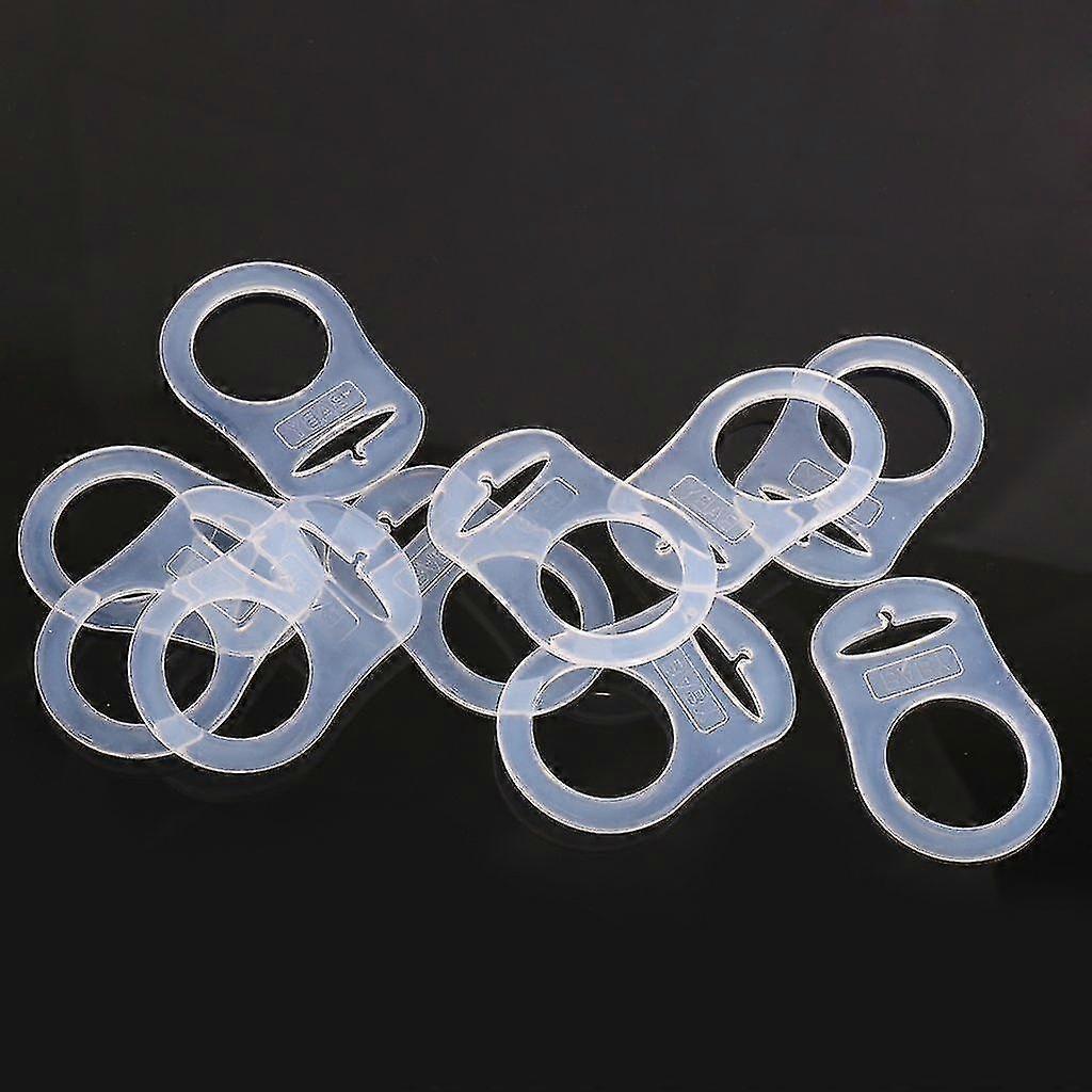 10 Pcs Button Silicone Ring Pacifier Holder Mannequin Adapter ...
