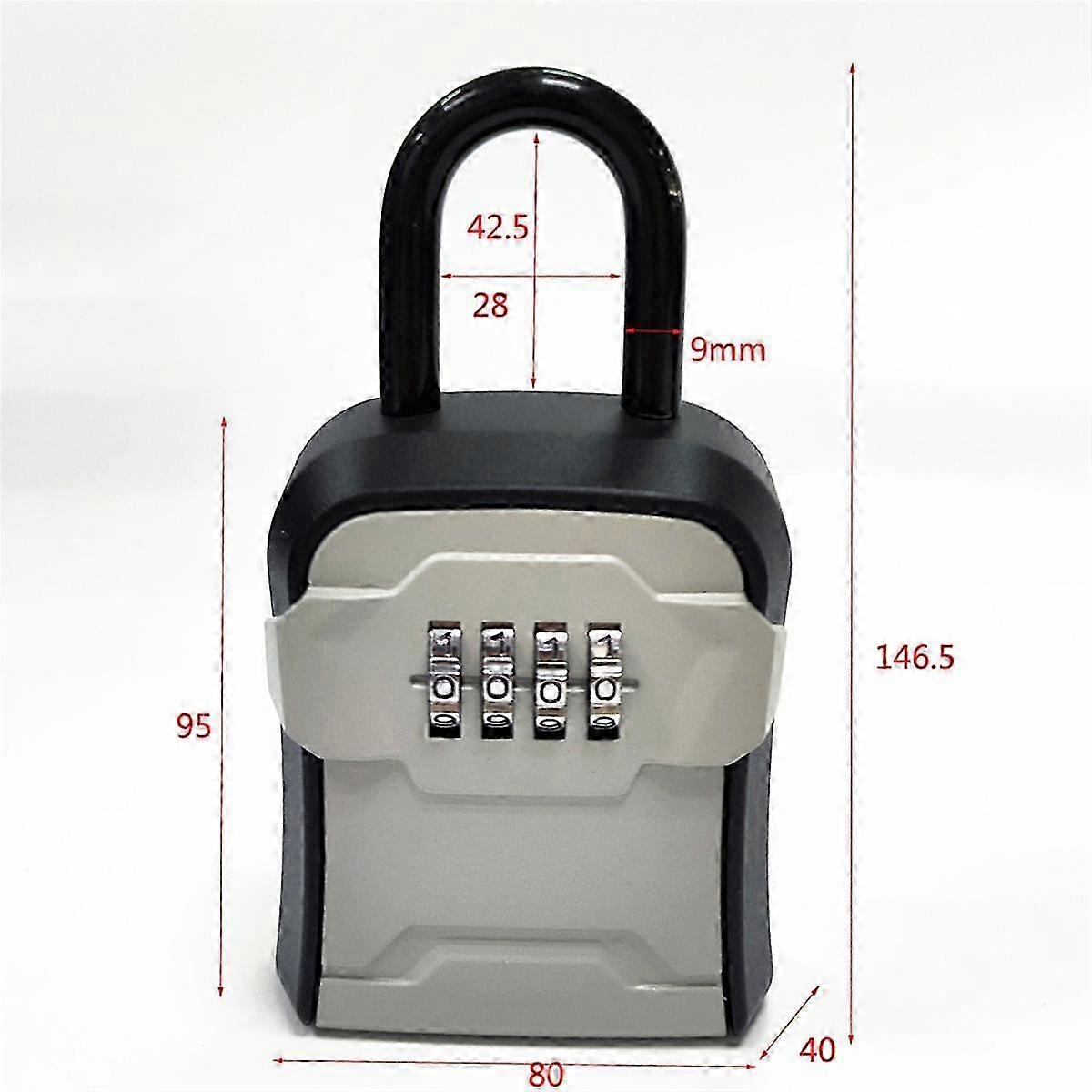 Lock Box, Key Lock Box Wall Mounted Portable Combination Lock Box ...