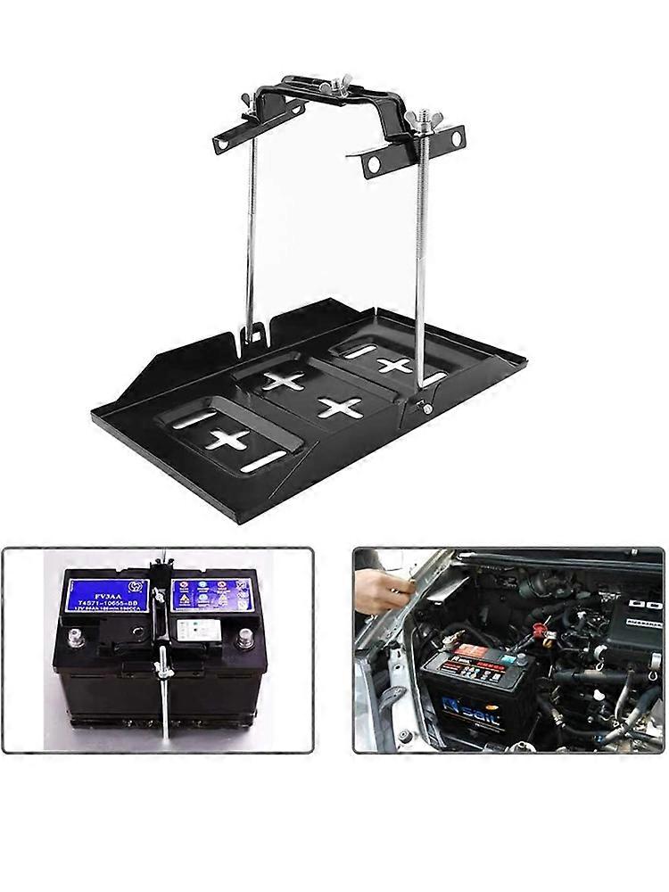Car Battery Hold Down Clamp Kit 27cm Rack Black Stable Holder ...