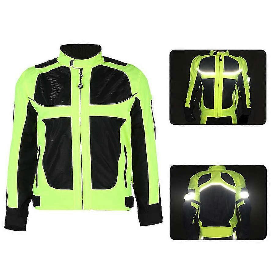 Men Motorcycle Riding Clothing Breathable Racing Reflective Clothes ...