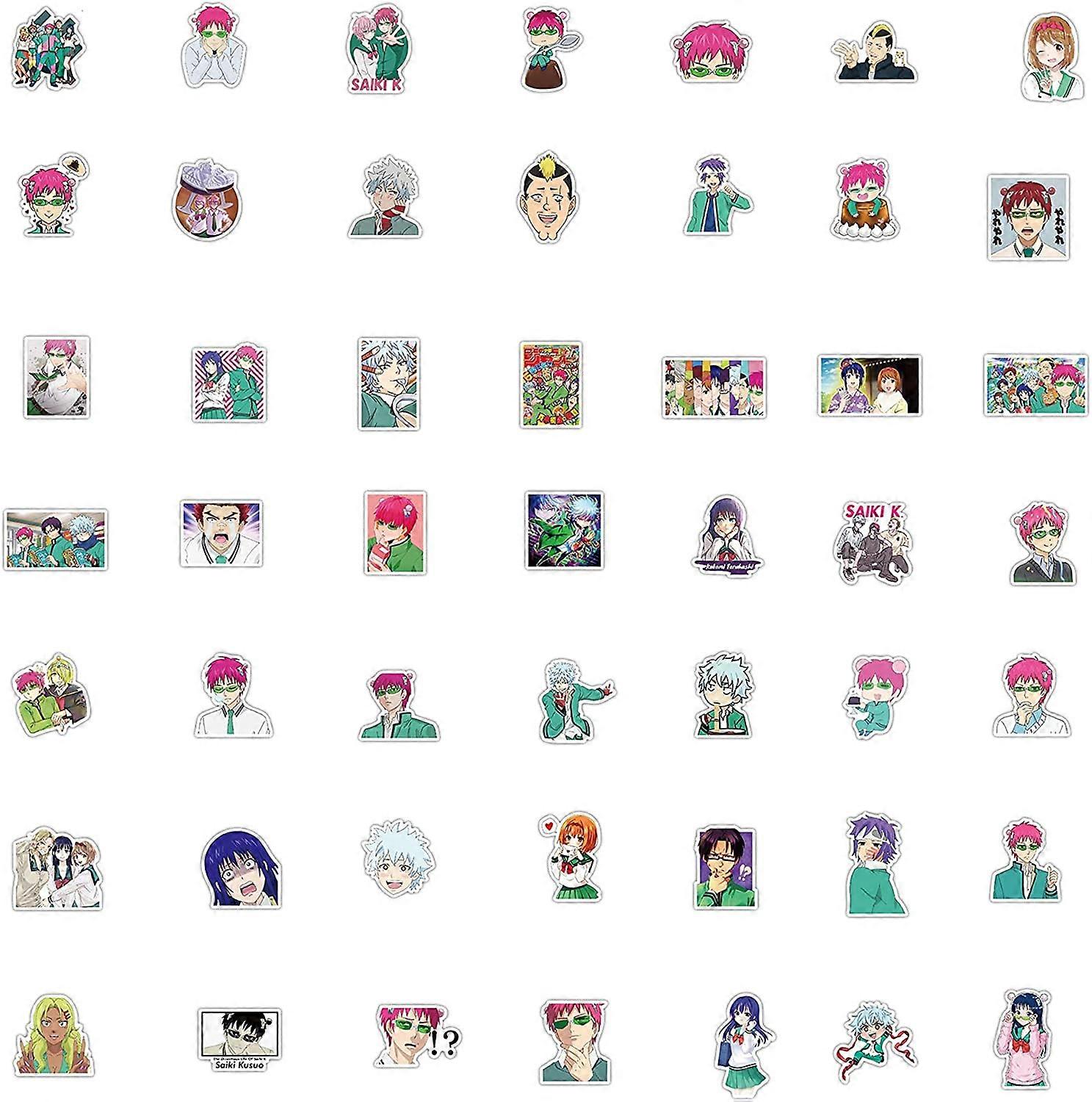 100pcs Saiki K Stickers disastrous Life of saiki k Sticker Pack( Saiki ...