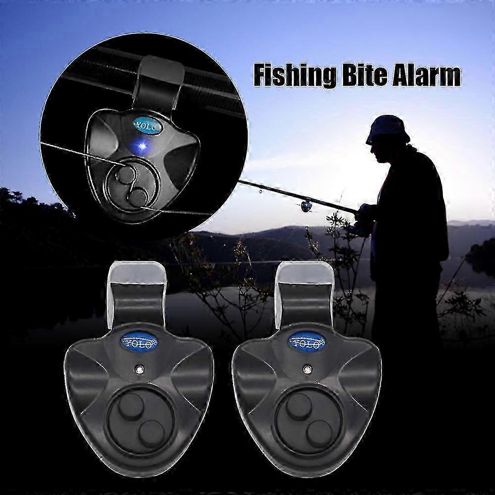 4pcs Electronic Fishing Bite Alarm with Sound LED Lights Indicator Fish ...