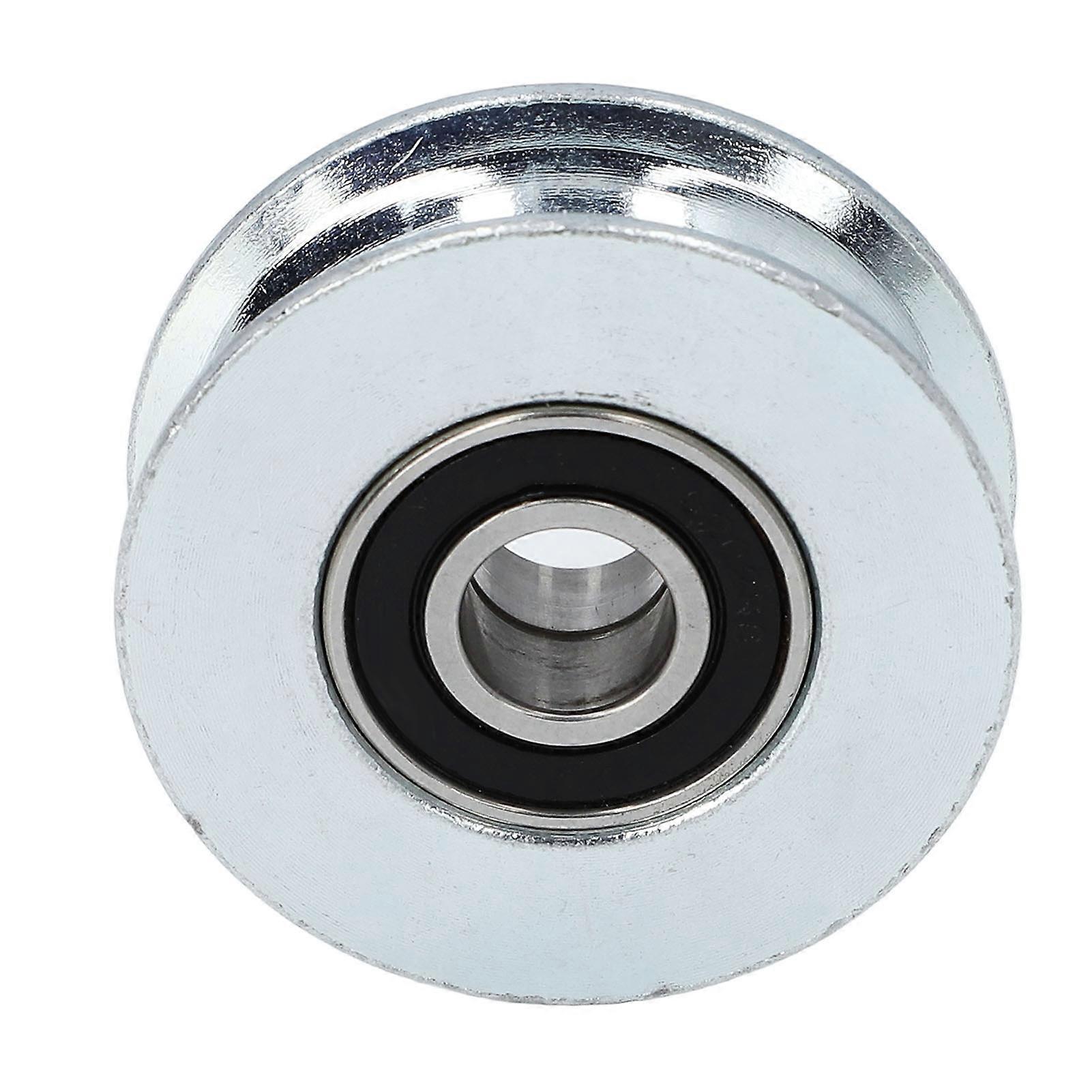 U Groove Bearing Pulley Alloy Steel Guide Wheel for Sliding Gate ...