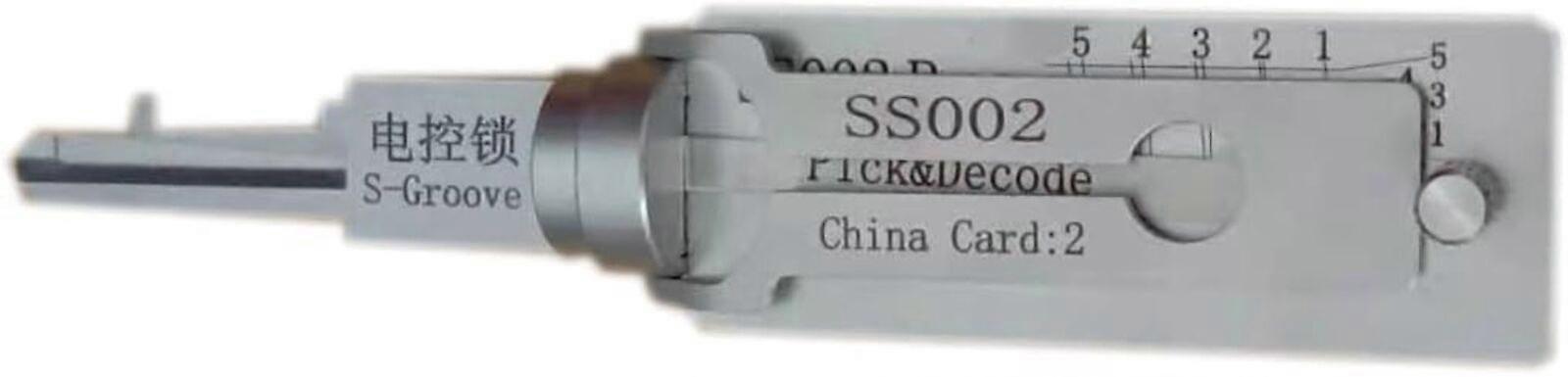 SS002 Lock Pick and Decoder Tool for S-Groove Door Lock Professional ...