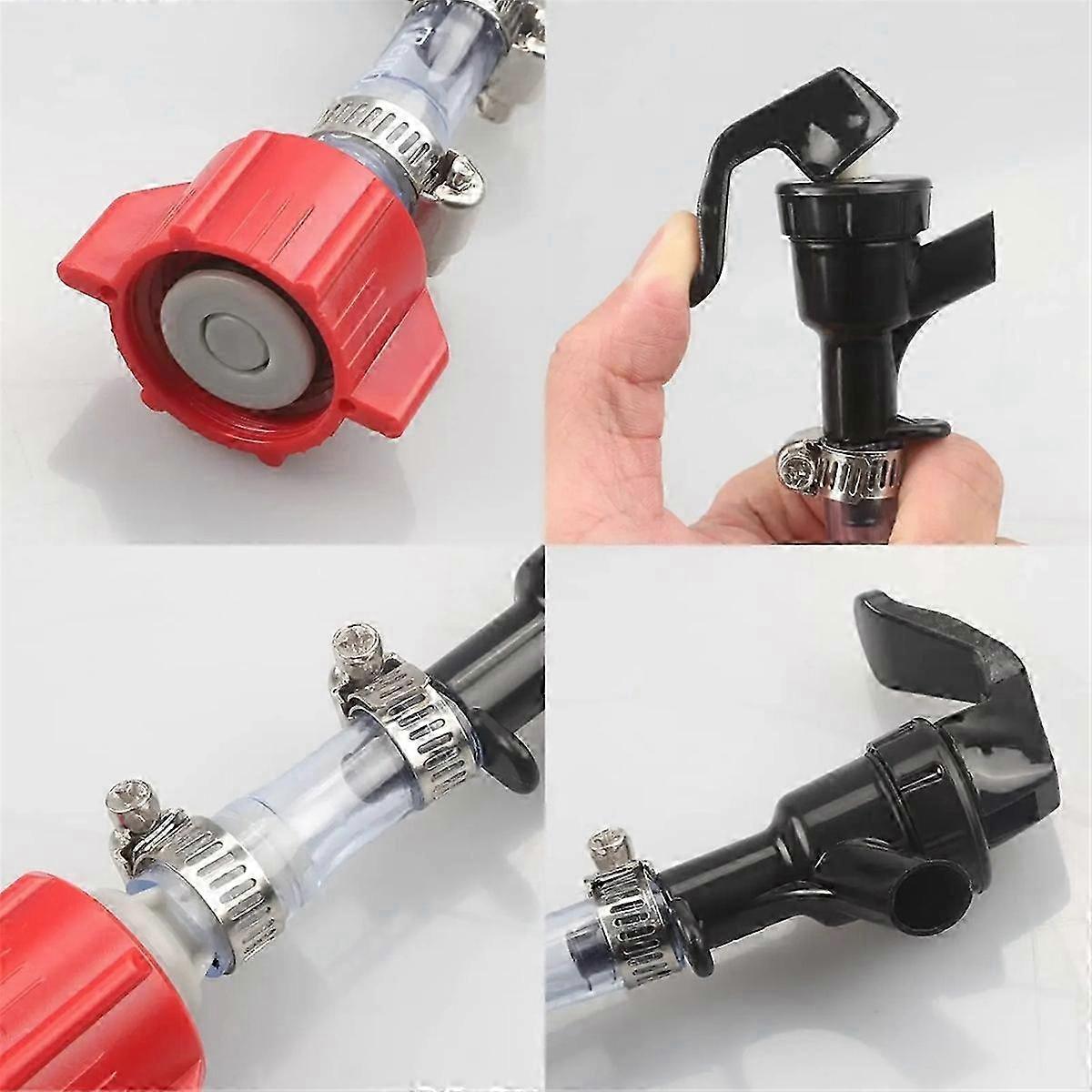 Red BIB Tap Valve for Coca Cola Bag in Box Syrup Dispenser with Hose ...