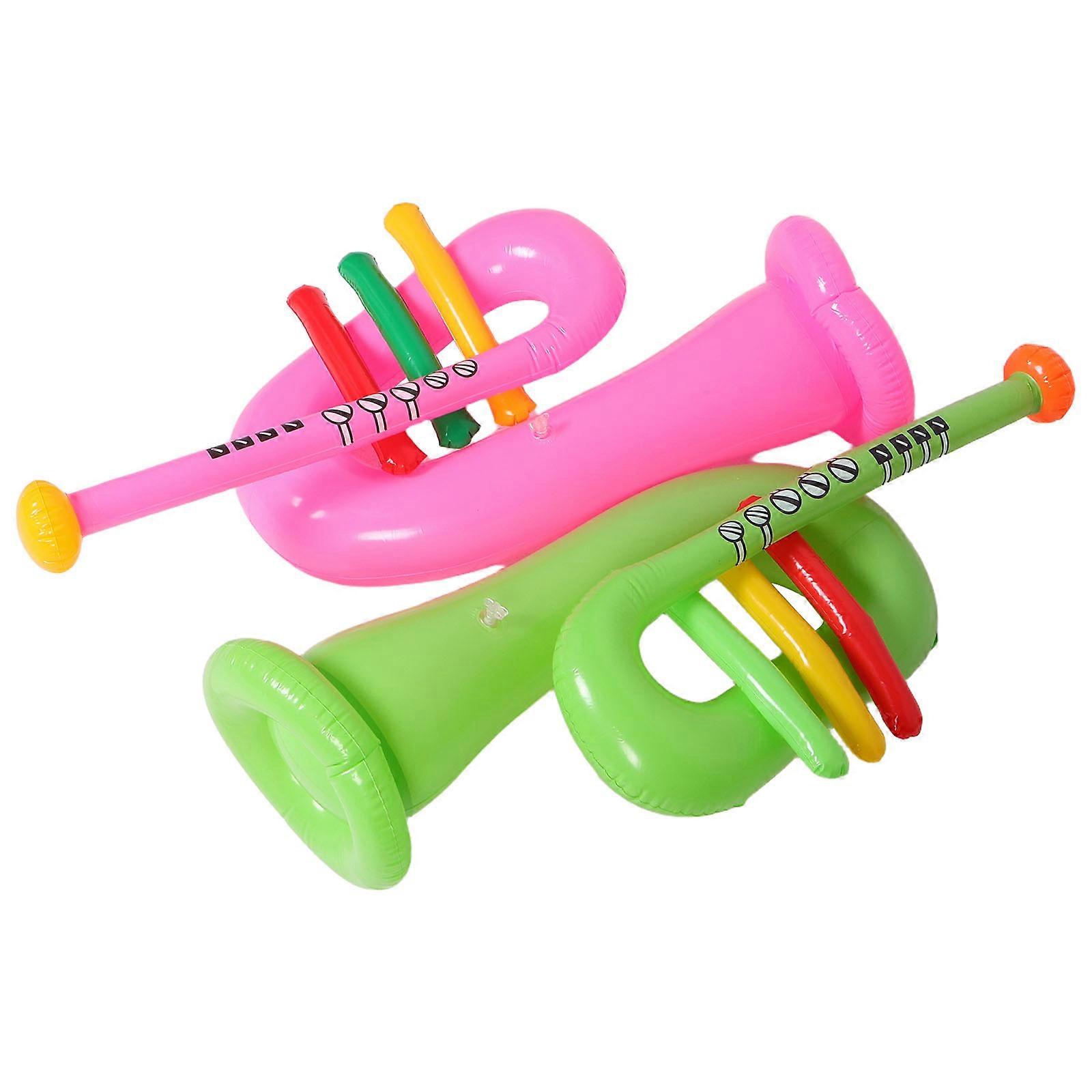 Inflatable Trumpet Set Fun PVC Musical Party Prop for Boys ...