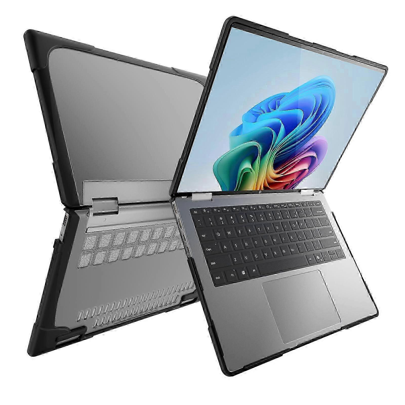 TPU + PC Two-color Anti-fall Laptop Protective Case For HP ENVY X360-14 ...