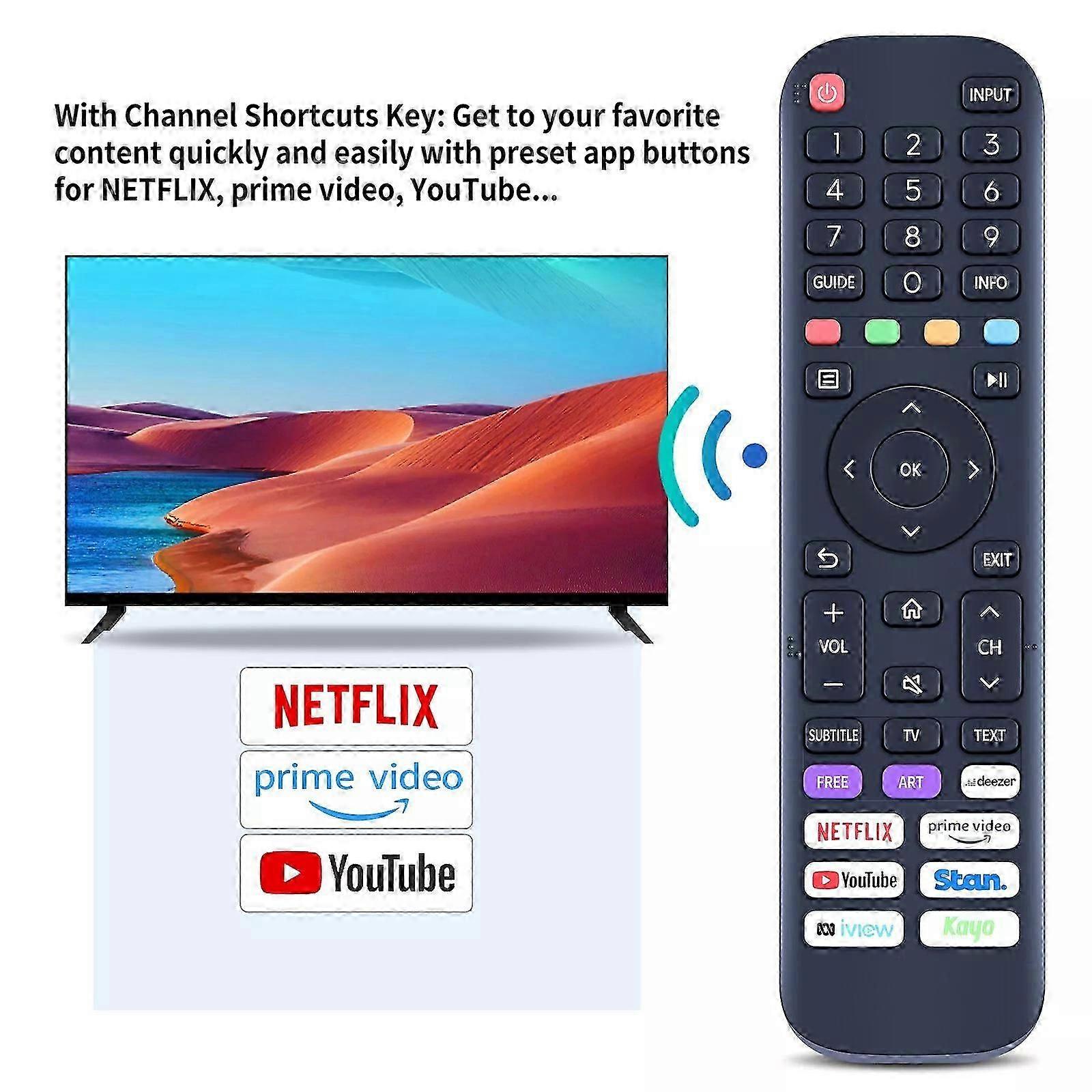 EN2AB30H For Hisense TV Remote Control Replacement Universal Remote ...