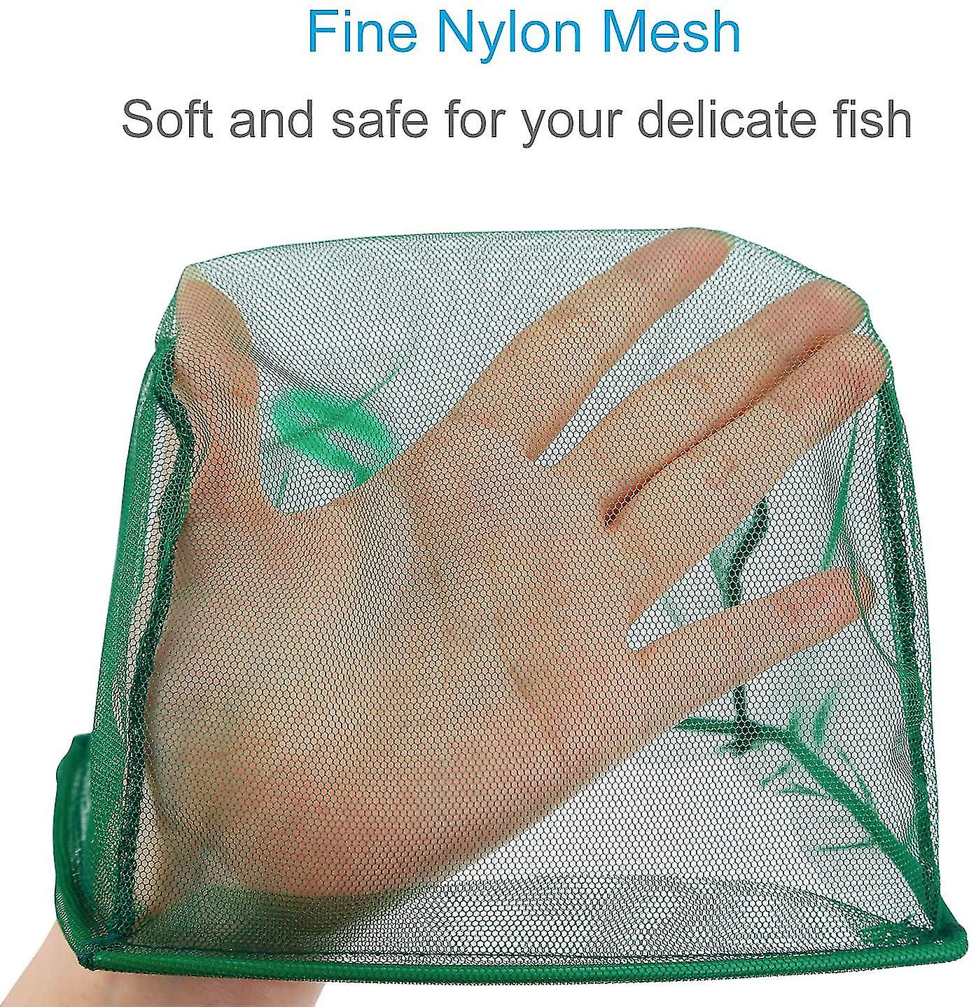15cm Aquarium Fish Net Fine Mesh Fish Catch Nets With Plastic Handle ...