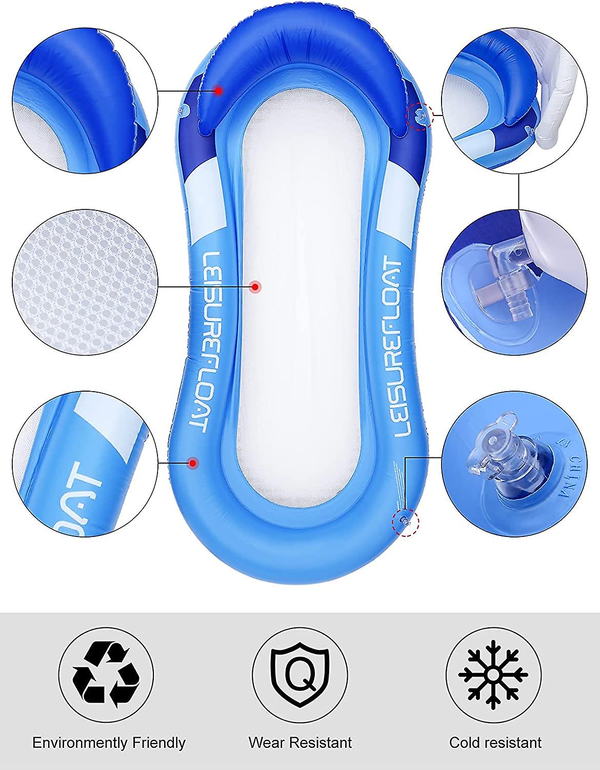 Giant Pool Bed Inflatable Float Swimming Pool Summer Fun Floating ...