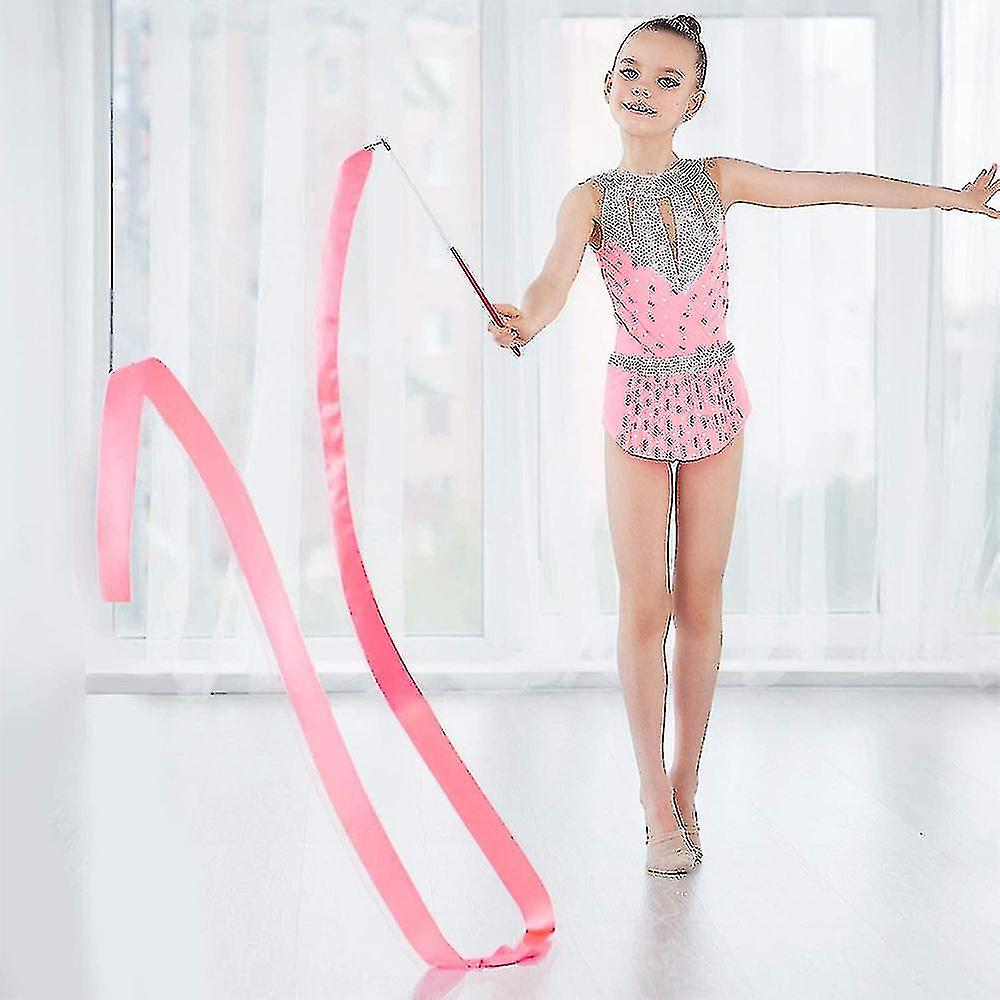 5 Pcs 2m Artistic Streamer Rhythmic Gymnastics Ribbon Wands - Dance ...