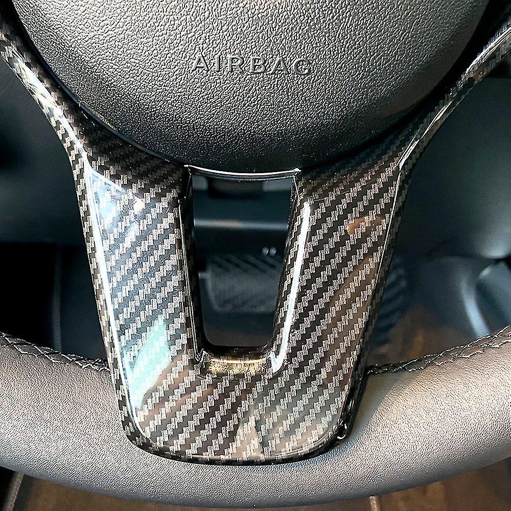 Car Carbon Fiber Steering Wheel Panel Cover For C E G Cla W177 W247 ...