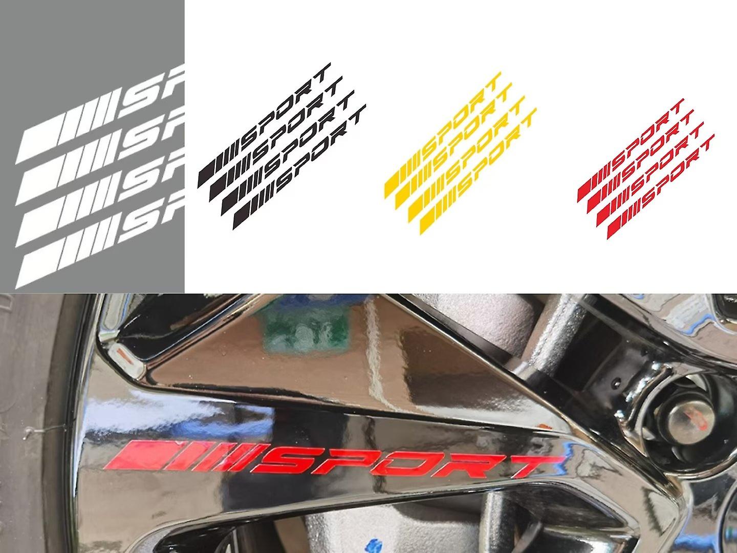 12 Sport Racing Wheel Rims Decal Striped Logo Bumper Racing SUV Truck ...