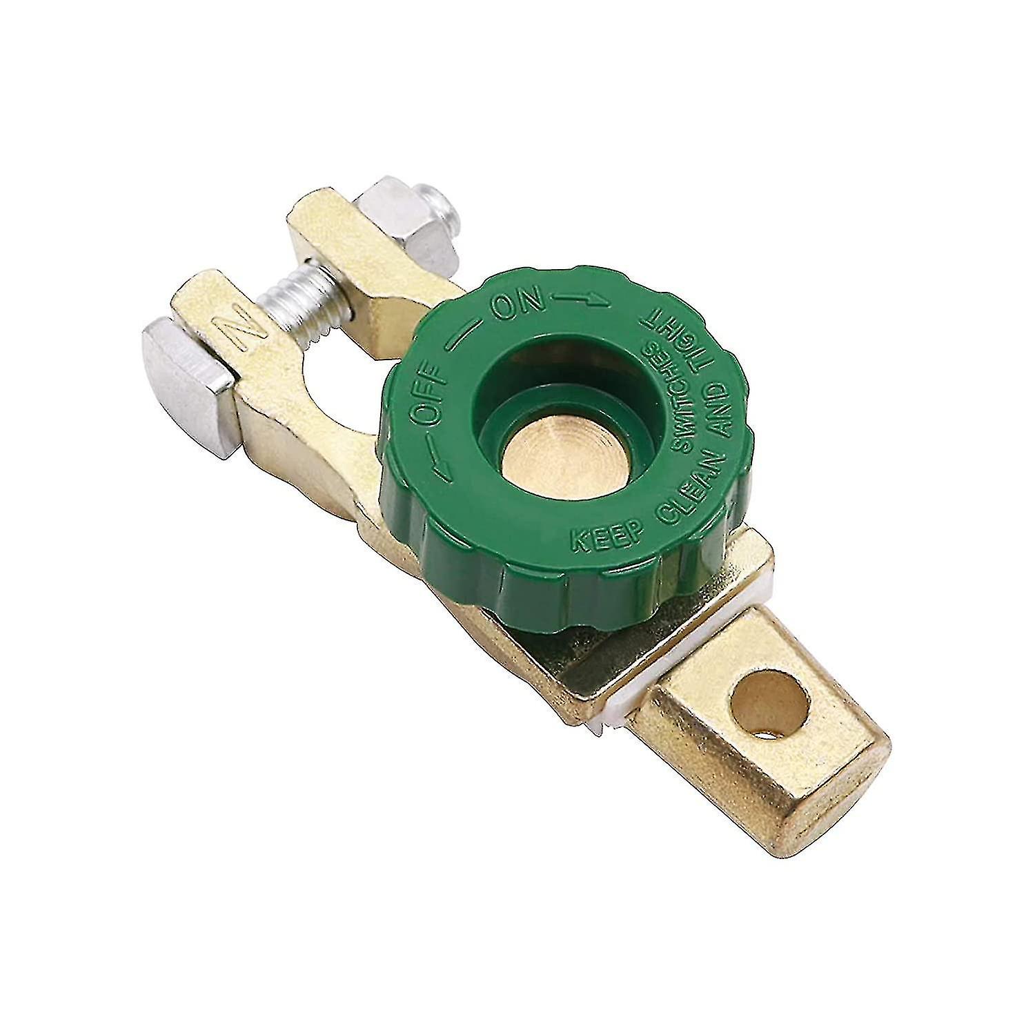 2pcs Car Battery Terminal Disconnect Master Switch Cut Off Brass ...