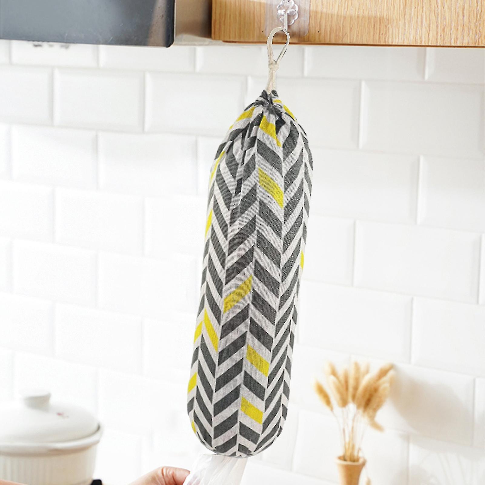 Plastic Bag Holder Portable Space-saving Washable Wall Mount Plastic ...