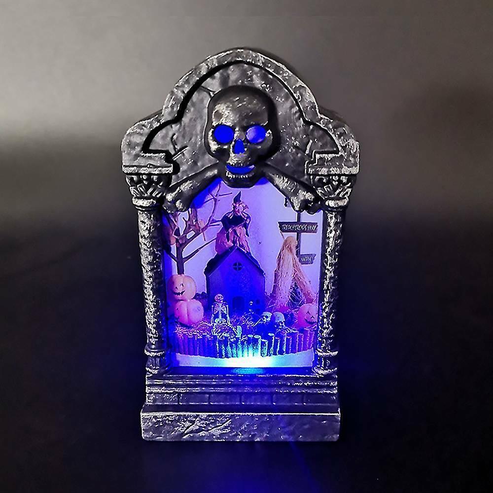 4pcs Tombstone LED Light Up Outdoor Halloween Party Game Horror Props ...
