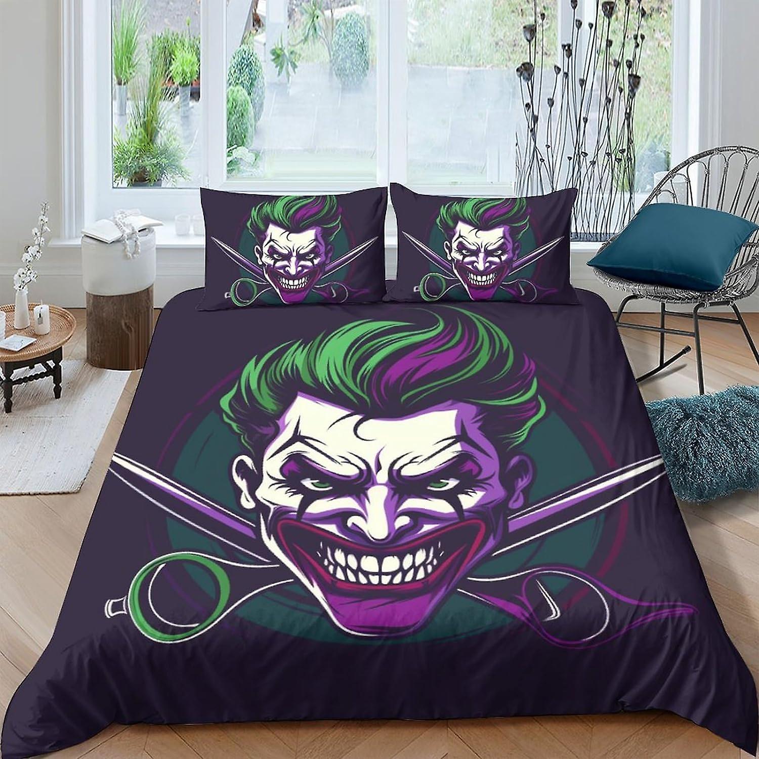 HOUKIG Joker 3D Print Joker Theme Duvet Cover Comforter Covers Quilt ...