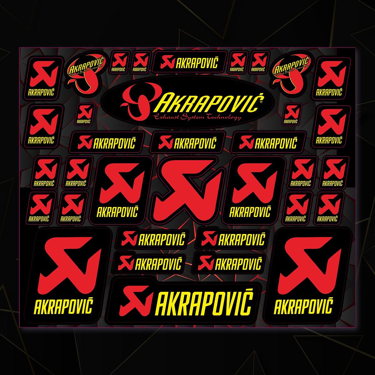 For Akrapovic Sticker Silencer Muffler Tip Pipe Tank Logo Decal | Fruugo UK