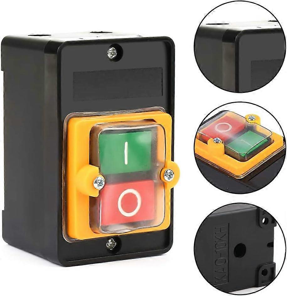 2-piece machine switch, machine pushbutton switch AC 220V/380V 10A ...