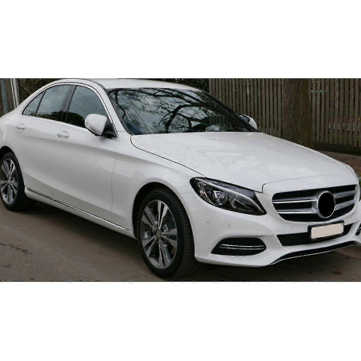 2024 Front Bumper Grille Fog Light Cover & Chrome Trims for C Class ...