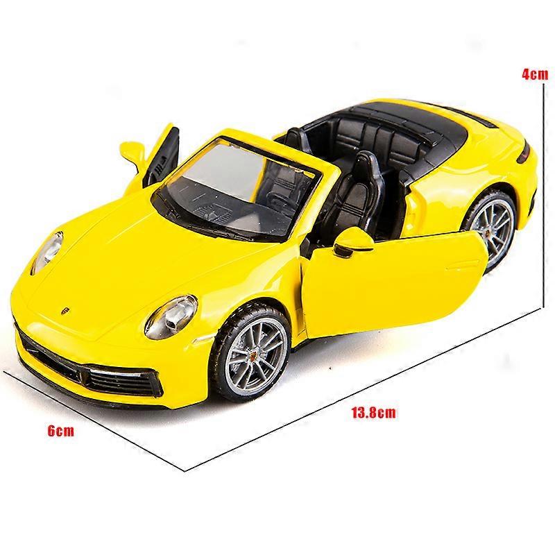 1:32 911 Carrera Alloy Cast Toy Car Model Sound and Light Pull Back ...