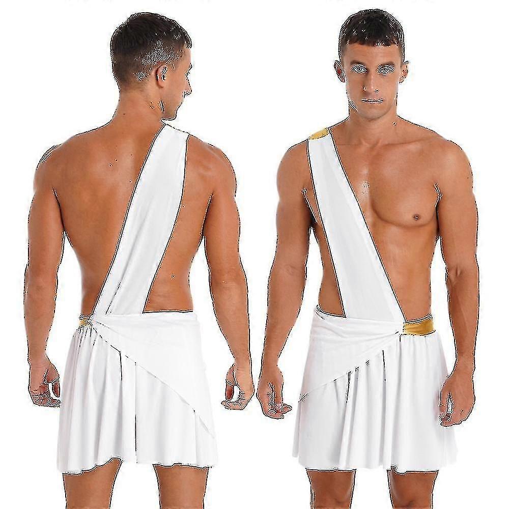 Greek God Gladiator Costume Mens Shoulder Strap Gladiator Skirt Theme ...